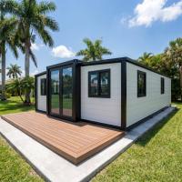 China 30FT Coastal Breeze Expandable Container House – Classic White Shiplap Edition for sale