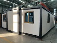 China 30FT Suburban Estate Expandable Container House – Textured White Block Edition for sale