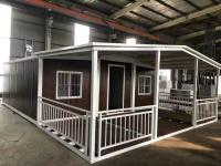 China 30FT Tropical Resort Expandable Container House – Pitched Roof & Veranda Edition for sale