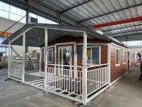 China 30FT Tropical Resort Expandable Container House – Pitched Roof & Veranda Edition for sale