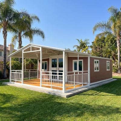 China 20FT Resort Cabin Expandable Container House – Pitched Roof & Porch Edition for sale