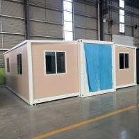 China 20FT Suburban Oasis Expandable Container House – Textured Peach Block Edition for sale