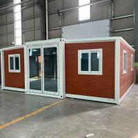 China Premium 20ft Expandable Container House - Natural Wood Finish for sale