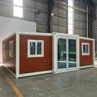 China Premium 20ft Expandable Container House - Natural Wood Finish for sale