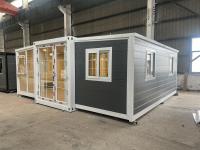 China Elegant 20ft Expandable Container House - Classic Grid Window Design for sale
