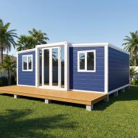 China Premium 20ft Expandable Container House - Vibrant Blue Exterior for sale