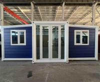 China Premium 20ft Expandable Container House - Vibrant Blue Exterior for sale