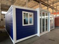 China Premium 20ft Expandable Container House - Vibrant Blue Exterior for sale