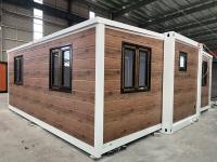 China 20ft Expandable Container House for Brazil Eco-Resorts - Modern Wood & Black Finish for sale