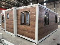 China 20ft Expandable Container House for Brazil Eco-Resorts - Modern Wood & Black Finish for sale