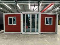 China 20ft Expandable Container House for Argentina Vineyards - Vibrant Crimson Edition for sale