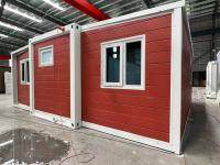 China 20ft Expandable Container House for Argentina Vineyards - Vibrant Crimson Edition for sale