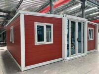 China 20ft Expandable Container House for Argentina Vineyards - Vibrant Crimson Edition for sale