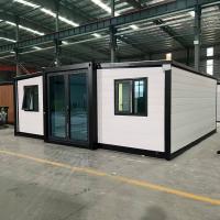 China 20ft Expandable Container House for Peru Coastal Lodges - Sleek Tan & Black for sale