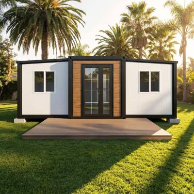 China 20ft Expandable Container House for Colombia Urban Studios - Two-Tone Minimalist for sale