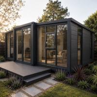 China 20ft Expandable Container House for Chile Mountain Retreats - Luxury Charcoal for sale