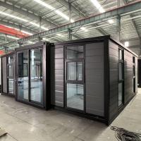 China 20ft Expandable Container House for Australian Backyard Offices - Modern Dark Grey for sale