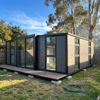 China 20ft Expandable Container House for Australian Backyard Offices - Modern Dark Grey for sale