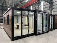 China 20ft Expandable Container House for Florida Vacation Rentals - Tropical Wood & Glass for sale