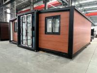 China 20ft Expandable Container House for UK Garden Annexes - Deep Mahogany Finish for sale