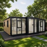 China 20ft Expandable Container House for Scenic Eco-Resorts - Panoramic Glass Facade for sale