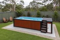 China Premium 20FT Shipping Container Swimming Pool Above Ground Pool Kits Global House for sale