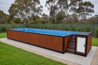 China Premium 20FT Shipping Container Swimming Pool Above Ground Pool Kits Global House for sale