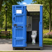 China Self-contained Mobile Flush Toilet 1150x1150x2250 mm HDPE for Emergency Relief Sites for sale
