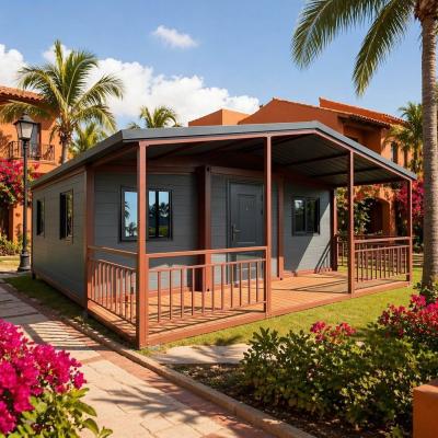 China 20ft Expandable Container House for Portugal Coastal Villas - Shaded Canopy Edition for sale