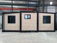 China 20ft Expandable Container House for German Suburban Annexes - Cream & Black Modernism for sale