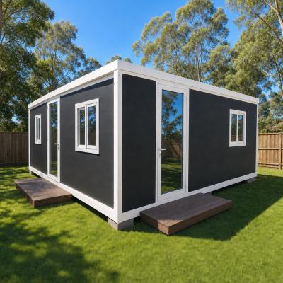 China 20ft Expandable Container House for Swedish Minimalist Retreats - Charcoal & White Contrast for sale