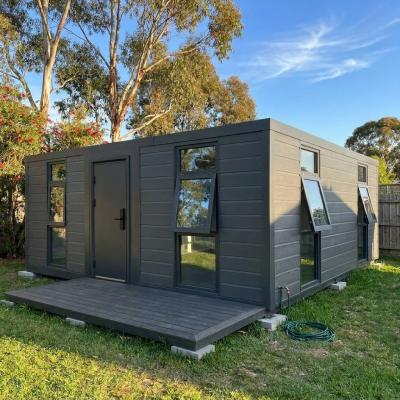 China 20ft Expandable Container House for Scottish Highland Retreats - Secure Charcoal Edition for sale