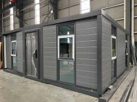 China 20ft Expandable Container House for Scottish Highland Retreats - Secure Charcoal Edition for sale