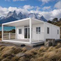 China Premium 4-Unit Combined Flat Pack Container Office with Integrated Veranda for sale