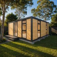 China 20ft Expandable Container House for European Eco-Resorts - Panoramic Light Wood for sale