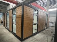 China 20ft Expandable Container House for California ADUs - Modern Amber Wood for sale