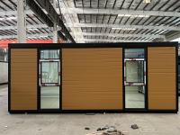 China 20ft Expandable Container House for California ADUs - Modern Amber Wood for sale