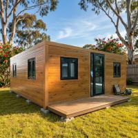 China 20ft Expandable Container House for Remote Campsites - Classic Timber Security for sale
