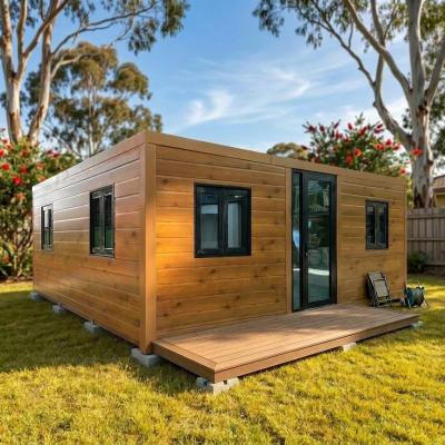 China 20ft Expandable Container House for Remote Campsites - Classic Timber Security for sale