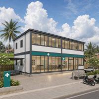 China Modular Medical Clinic Container House for Rural Healthcare and Community Service Projects for sale