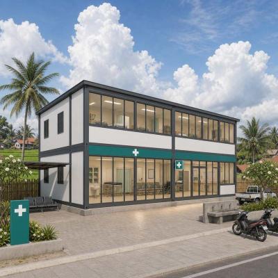 China Modular Medical Clinic Container House for Rural Healthcare and Community Service Projects for sale