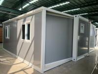 China 20ft Expandable Container House with Grey Cladding and Fitted Kitchen Cabinets for sale