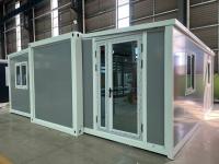 China 20ft Expandable Container House with Grey Cladding and Fitted Kitchen Cabinets for sale