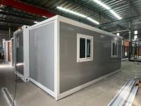 China 20ft Expandable Container House with Grey Cladding and Fitted Kitchen Cabinets for sale