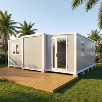 China 20ft Expandable Container House with Grey Cladding and Fitted Kitchen Cabinets for sale