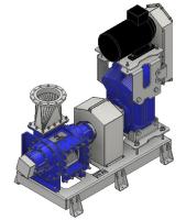 China Stainless Steel 5500w 50m3/H Conveyor System Lamella Pump for sale