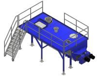 China Carbon Steel 6.5m3 2*4kw Animal Rendering Plants for sale