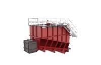 China ISO9001 3*4kw Raw Material Bin, Carbon Steel Raw Material Silo for sale
