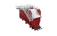 China Corrosion Resistant 35m3 2*5.5kw Raw Material Hopper for sale
