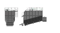 China Carbon Steel 3*7.5kw 45m3 Raw Material Hopper for sale